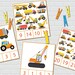 Construction Clip and Count Trucks Counting Activity Preschool - Etsy