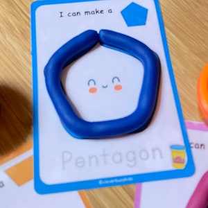 Shapes Play Dough Mats, Printable Montessori Play Doh Activity ...