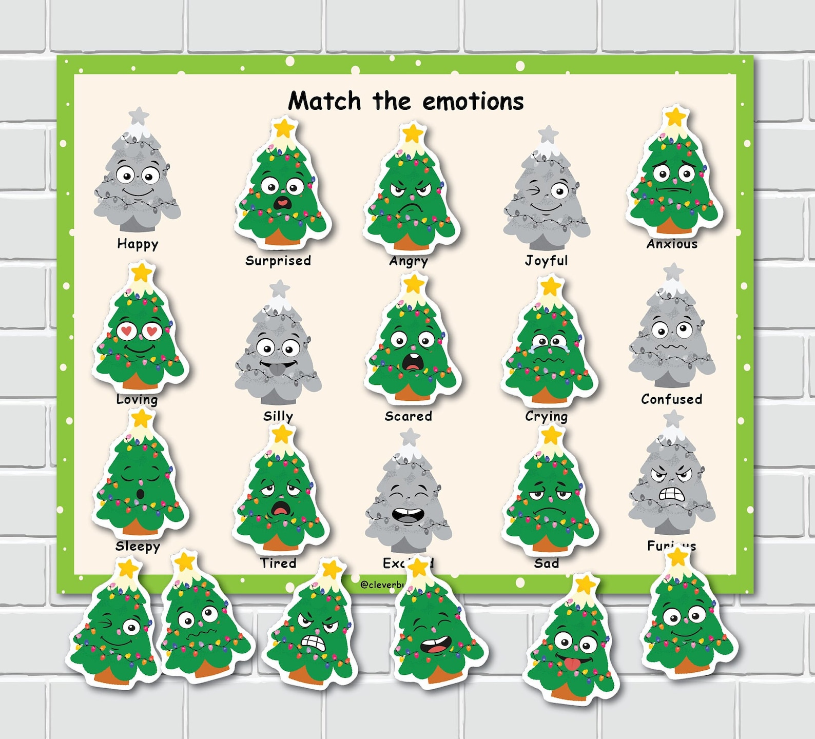 Christmas Tree Emotions Activity for Kids, Preschool Printables ...