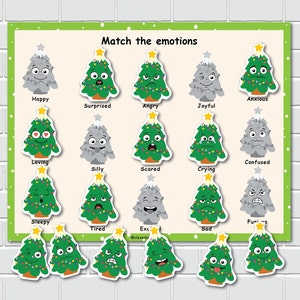 Christmas Tree Emotions Activity for Kids, Preschool Printables ...
