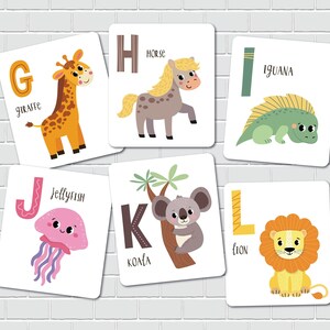 Alphabet Flashcards for Toddlers, ABC Printable Flash Cards, ABC ...