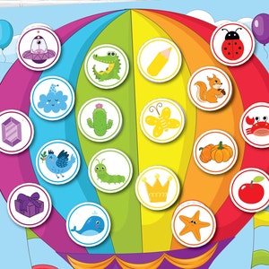 Colors Matching Activity, Color Sorting Game, Busy Book Page, Preschool ...