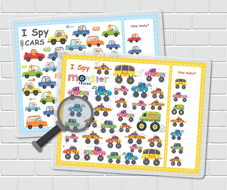 I Spy Activity Transportation Theme Kids Look and Find - Etsy