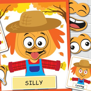 Emotions Activity for Kids, Preschool Feelings Printables, Scarecrow ...
