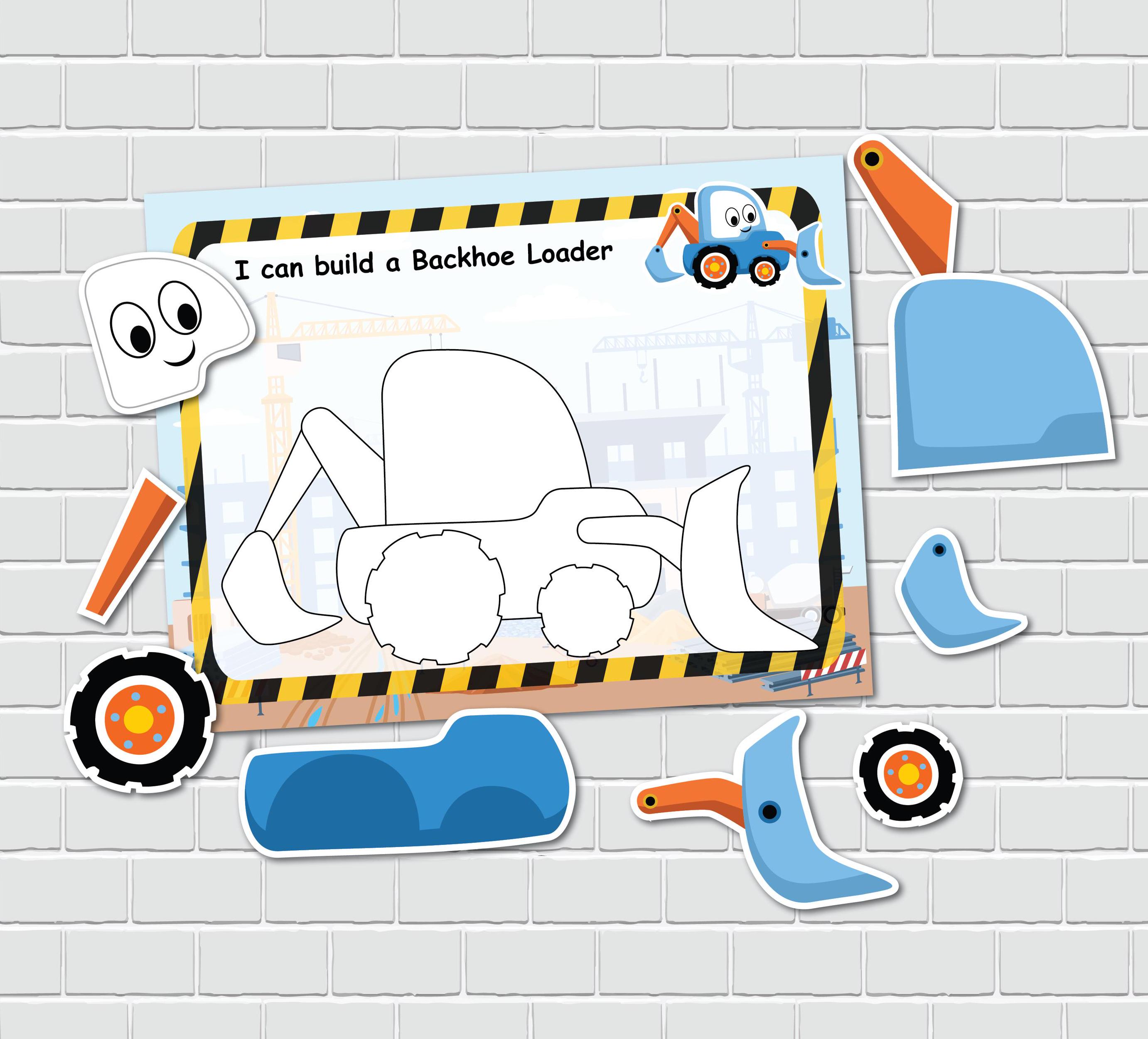 Trucks Busy Book Pages, Construction Theme Activity (digital Download ...