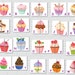 Cupcakes Alphabet Matching Cards, Toddler Matching Game, ABC Learning ...
