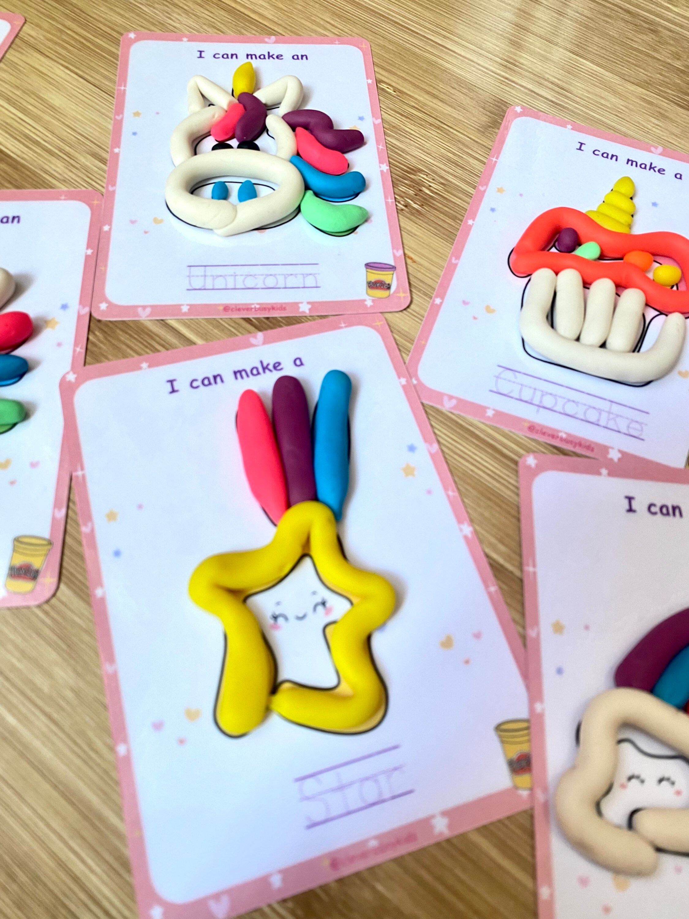 Unicorn Play Doh Mats, Printable Play Dough, Toddler Activities ...