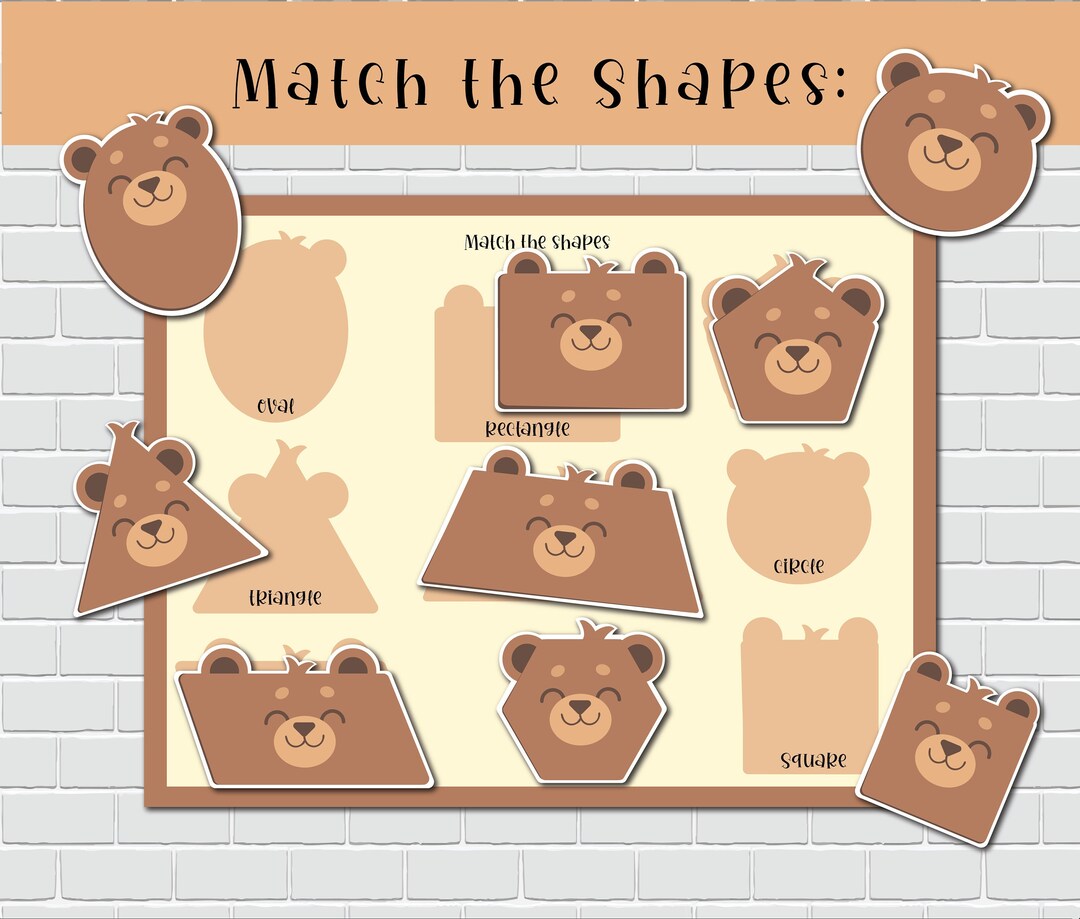 Shape Matching Worksheet. Printable Activities for Toddler/ Preschool ...