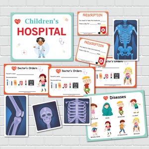 Doctor Pretend Play, Printable Hospital Dramatic Play, Preschool ...