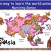 Continents Busy Book Activity for Kids Learning Binder Pre-k Quiet Book ...
