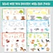 Animals of the World Busy Book Pages for Kids. Toddler Learning Binder ...