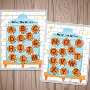 Cookie Jar Alphabet Matching Activity for Kids, Letter Recognition, Pre ...