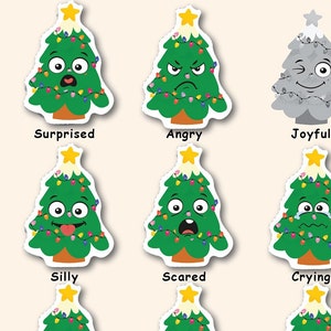 Christmas Tree Emotions Activity for Kids, Preschool Printables ...