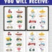 Transportation Matching Game for Toddlers/ Preschool. Printable ...