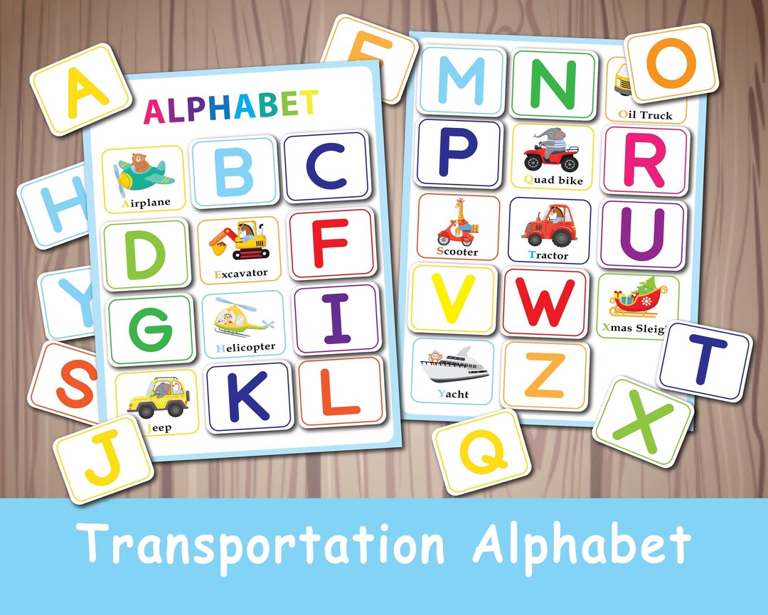 Alphabet Matching Game, ABC Printable Activity, Busy Book Pages ...