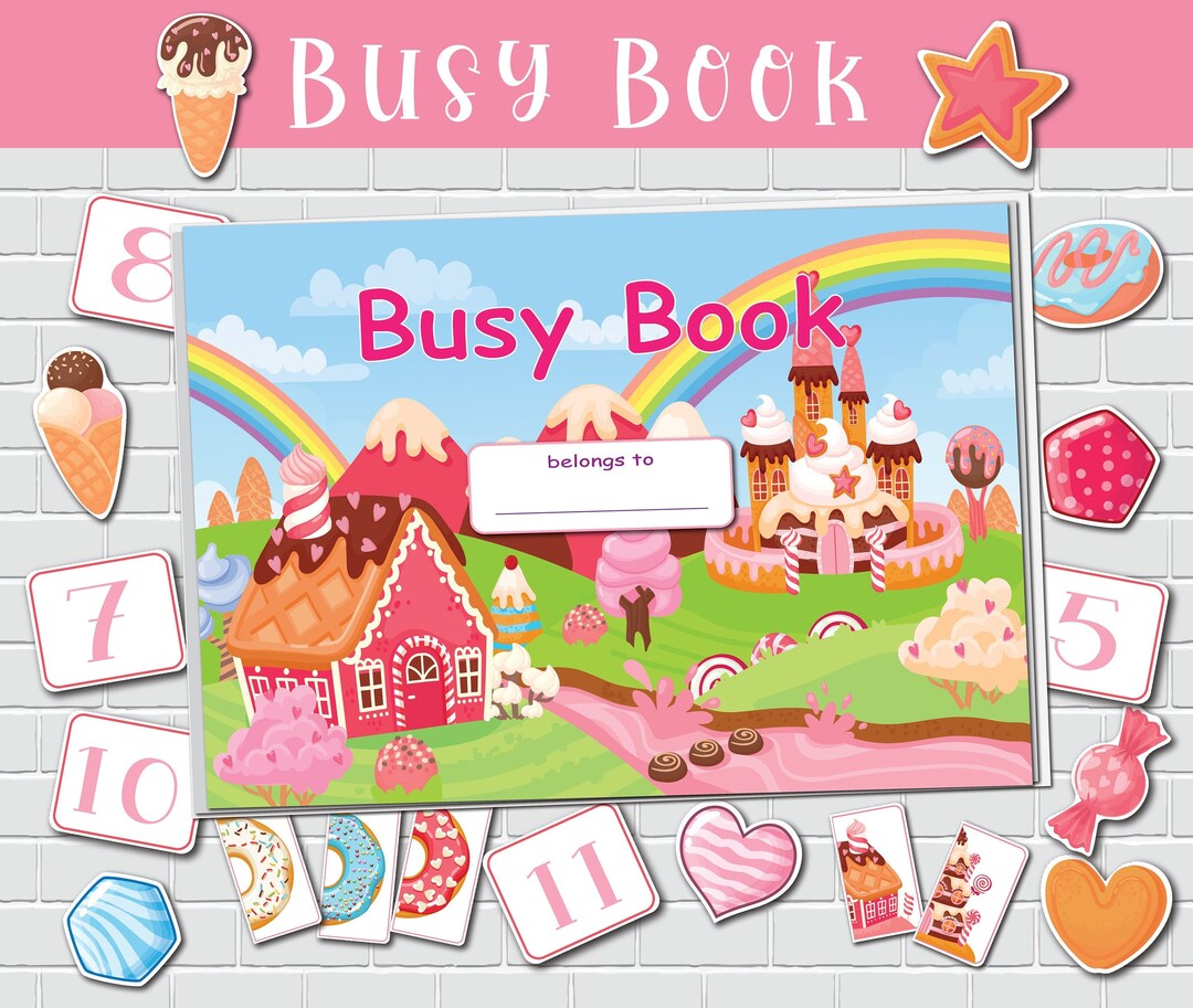 Preschool Busy Book Printable Toddler Learning Binder Homeschool ...