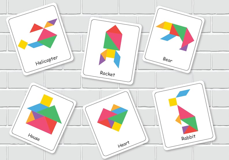 Printable Tangrams Puzzle Activity for Preschool and Kindergarten ...