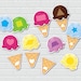 Ice Cream Shapes Matching Activity. Toddlers Sort and Match Game ...