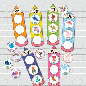 Alphabet Matching Activity for Kids, ABC Busy Book, Preschool Learning ...