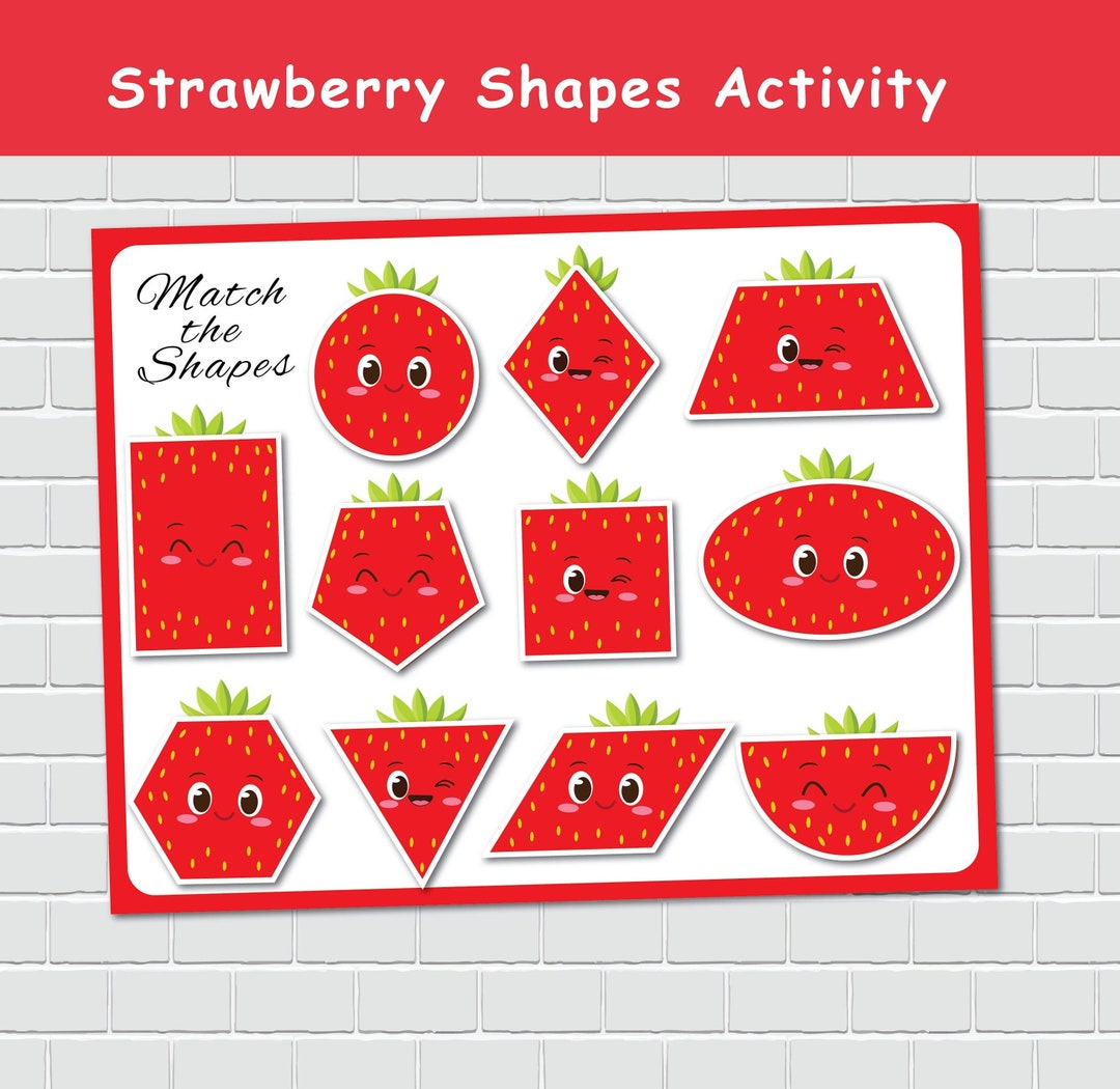 Shape Matching Activity, 2D Shapes, Summer Busy Book Page, File Folder ...