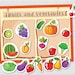 Fruits and Vegetables Sorting Printable Activity. Farm Busy Book Page ...