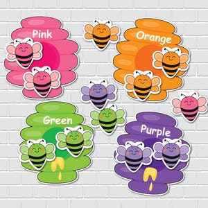 Bees and Beehive Color Matching Activity for Kids, Summer Busy Book ...