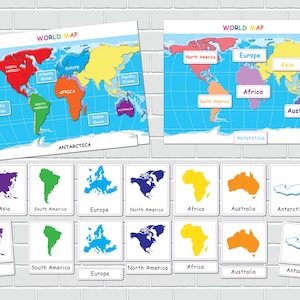 Continents Learning Binder Preschool Worksheets Homeschool Curriculum ...