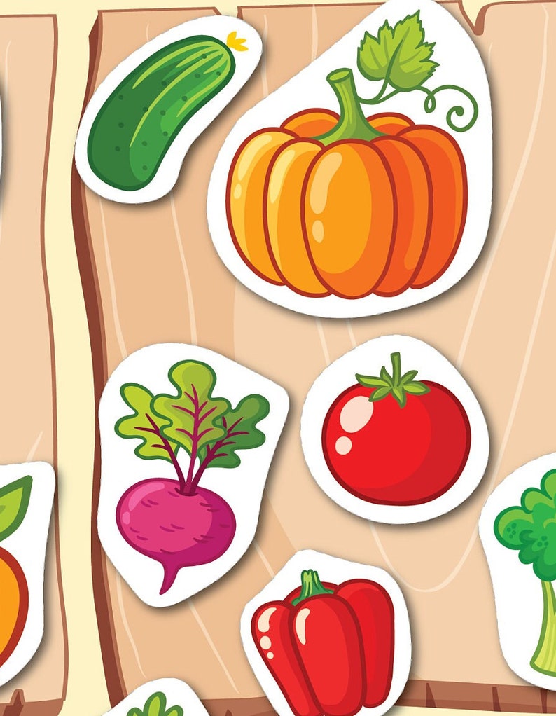 Fruits and Vegetables Sorting Printable Activity. Farm Busy - Etsy