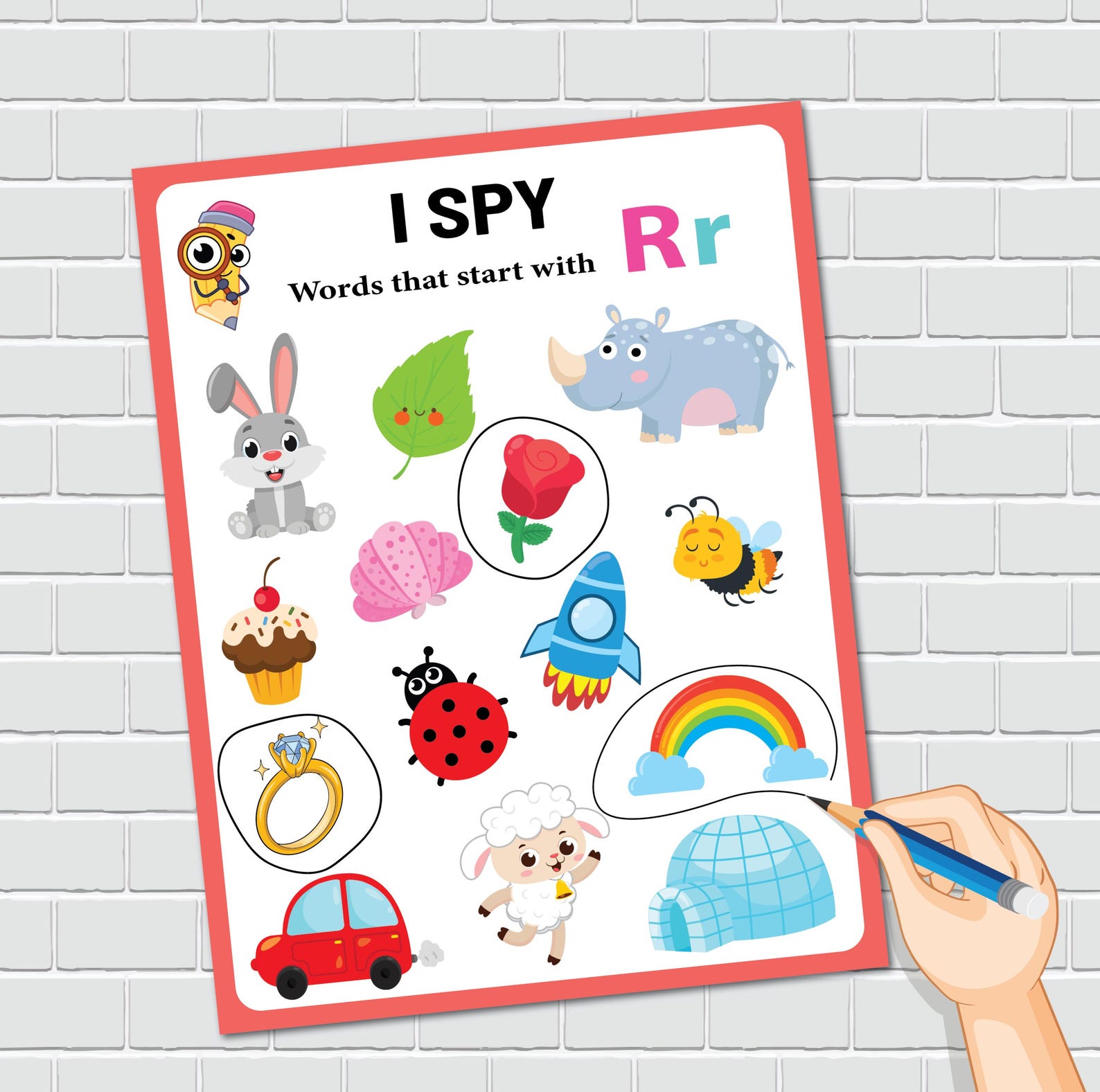 ABC I Spy Printable Activity for Kids, Alphabet Look and Find Game ...