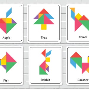 Printable Tangrams Puzzle Activity for Preschool and Kindergarten ...
