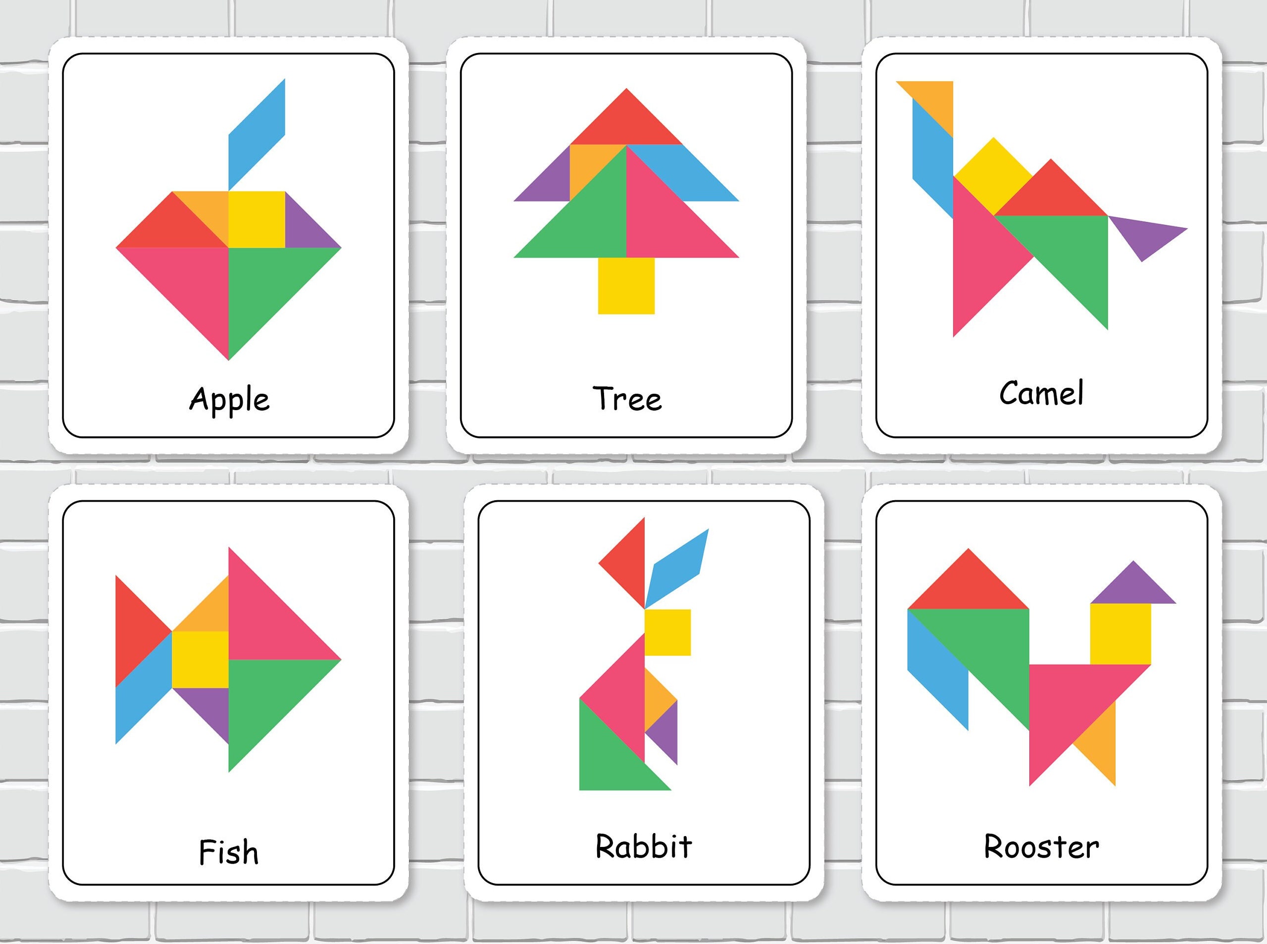 Printable Tangrams Puzzle Activity for Preschool and Kindergarten ...
