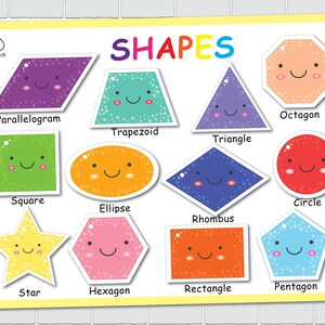 Shapes Matching Actvity. Toddlers Sort and Match Game. Preschool ...
