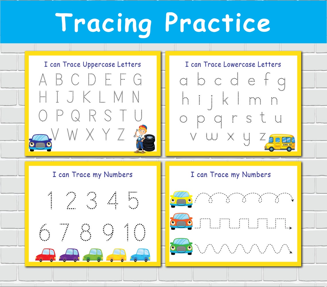 Cars Busy Book Kids Learning Binder Preschool Car Theme Quiet | Etsy