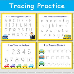 Cars Busy Book Kids Learning Binder Preschool Car Theme Quiet Book File ...