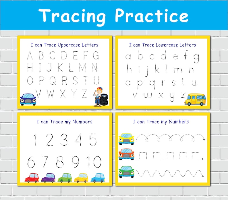 Cars Busy Book Kids Learning Binder Preschool Car Theme Quiet - Etsy