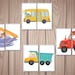 Transportation Matching Game, Symmetry Cards, Toddler Matching Activity ...