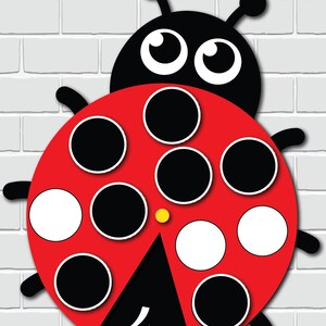 Count and Match Ladybug Printable Activity for Toddlers Preschool ...