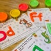 Alphabet Play Dough Mats, ABC Printable Play Doh, Preschool Activities ...