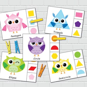 2D Shapes Clip Cards, Shapes Busy Book, File Folder Games, Special ...