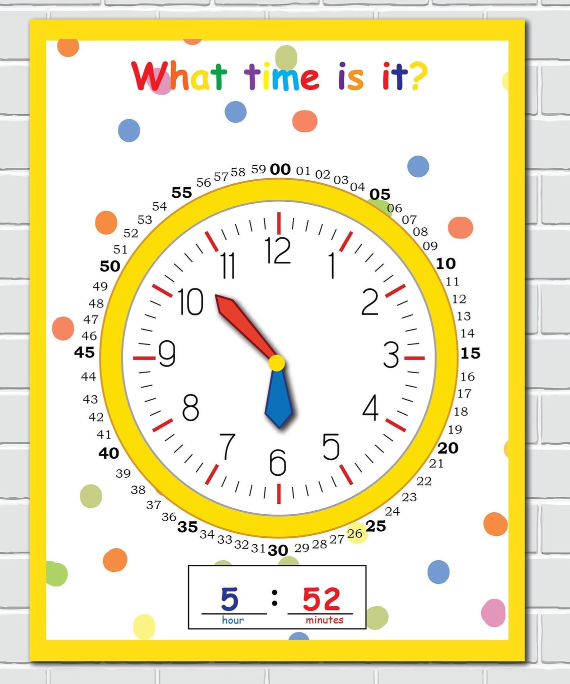 Printable Clock Telling Time Learning Activities Preschool - Etsy