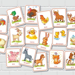 Farm Animals Busy Book Pages, Toddler Quiet Time Activity, Preschool ...