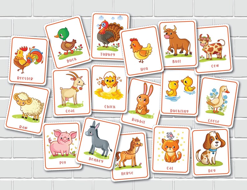Farm Animals Busy Book Pages Toddler Quiet Time Activity - Etsy
