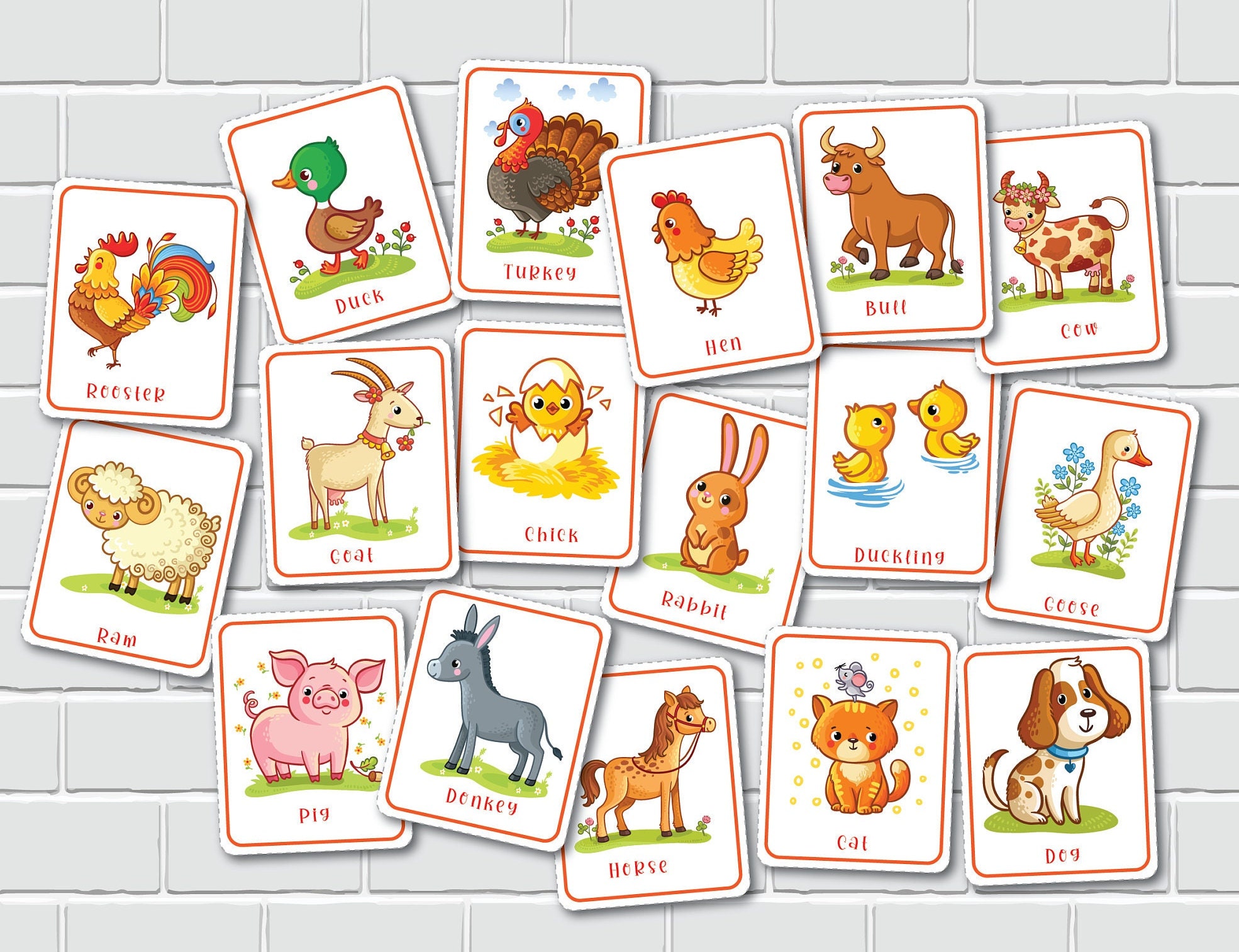 Farm Animals Busy Book Pages, Toddler Quiet Time Activity, Preschool ...