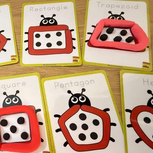 Ladybug Shapes Play Dough Mats, Summer Play Doh Activity, Preschool ...