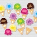 Ice Cream Shapes Matching Activity. Toddlers Sort and Match Game ...