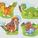 Dinosaurs Lacing Cards, Preschool Fine Motor Skills Activity, Toddler ...