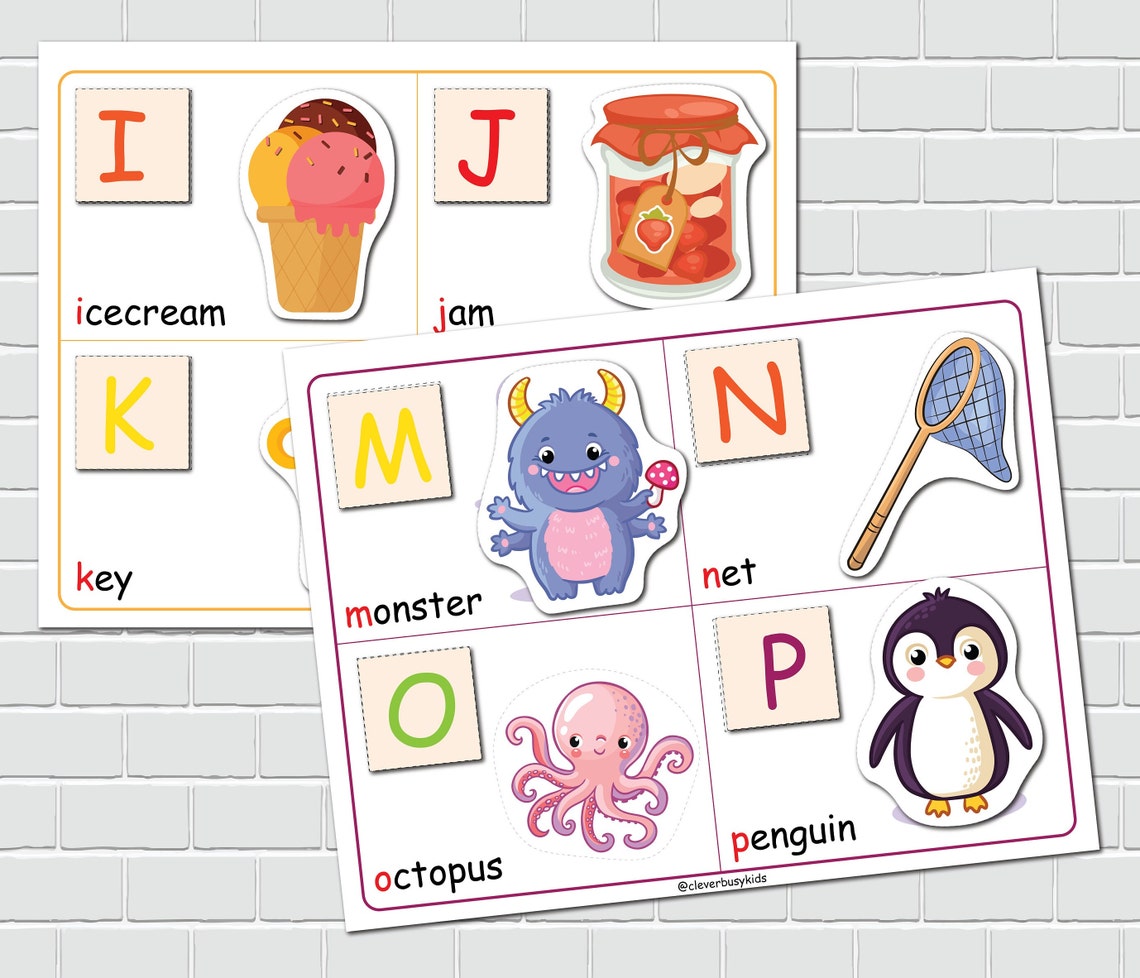 Alphabet Busy Book Pages Preschool Curriculum Toddler ABC - Etsy