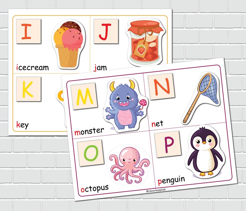 Alphabet Busy Book Pages Preschool Curriculum Toddler ABC - Etsy
