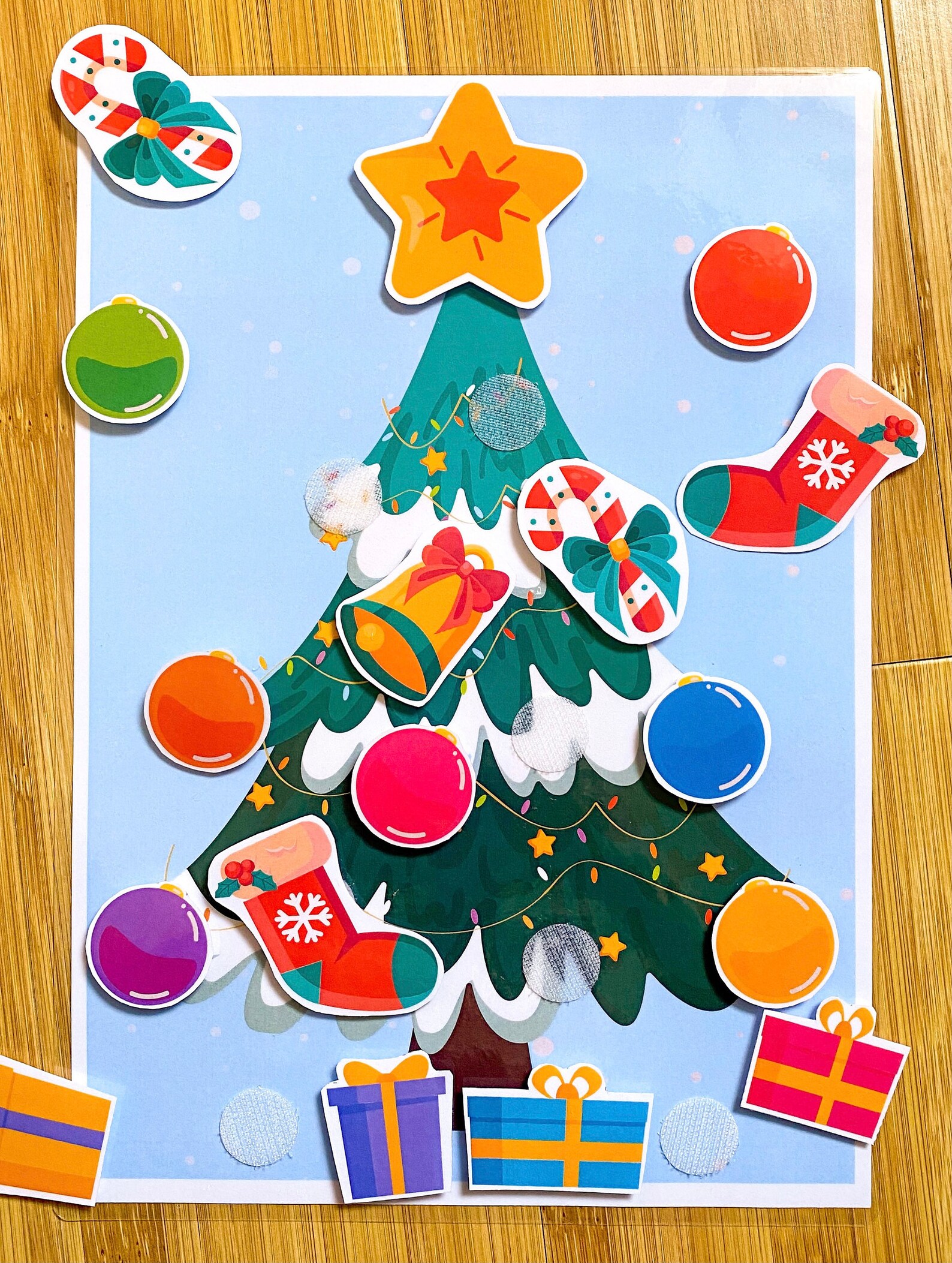 Christmas Busy Book for Toddler. Preschool Learning Binder. Pre-k ...