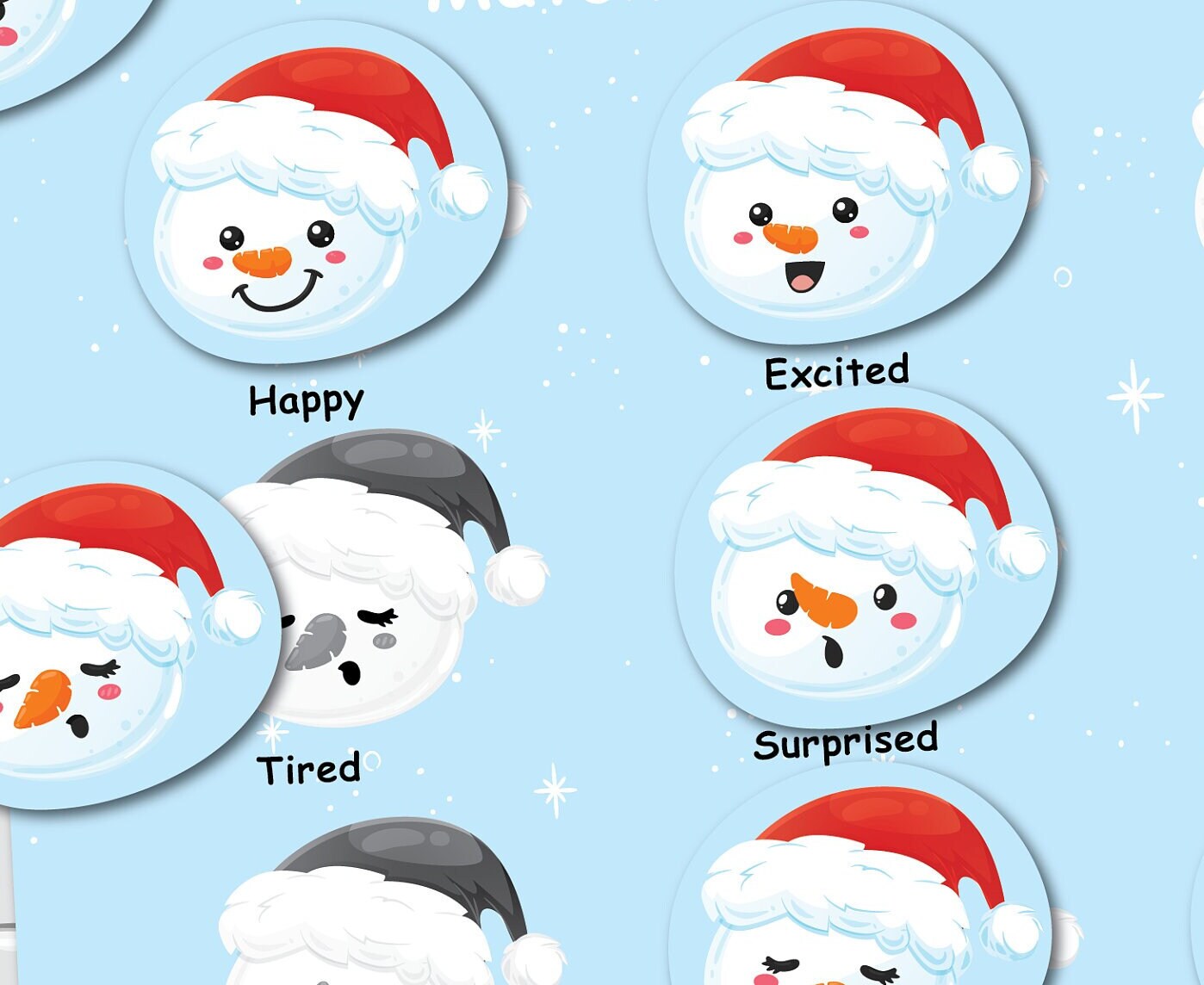Snowman Emotions Activity for Kids, Preschool Printables, Toddler ...